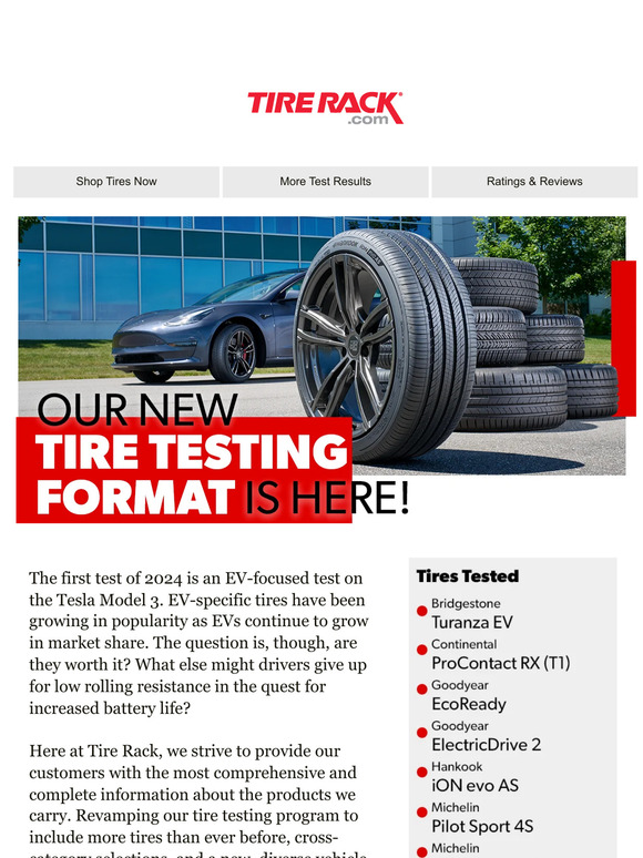 Tire Rack: Our New Tire Testing Format is Here! | Milled