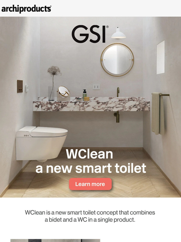 Archiproducts: WClean, a new smart toilet that combines a bidet and a ...