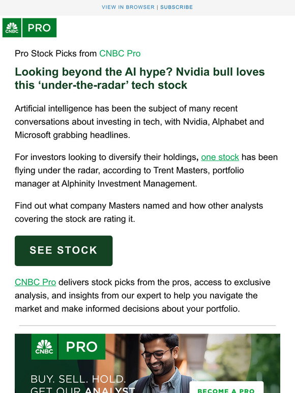 CNBC: Nvidia bull loves this ‘under-the-radar’ tech stock | Milled