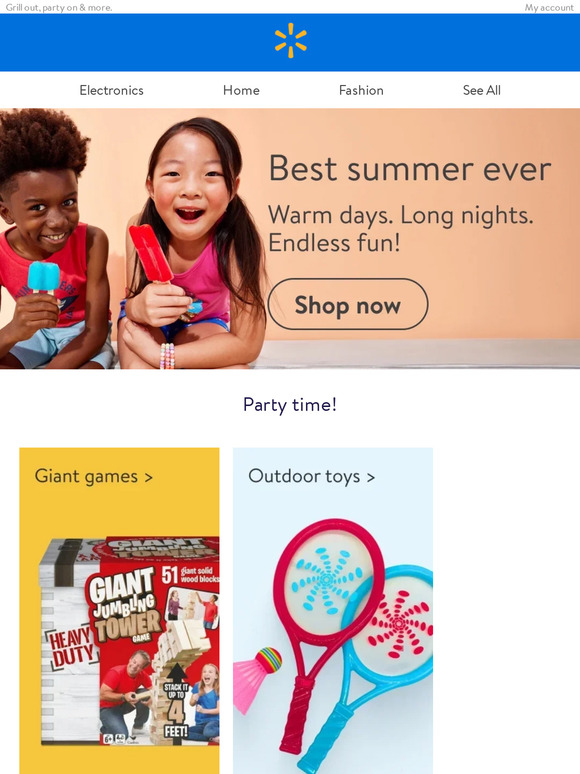 Walmart: Your summer party checklist: ☀️ ️ 🍔 | Milled