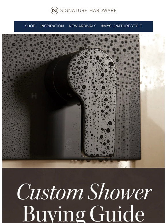 Signature Hardware: Dreaming of the perfect shower setup? | Milled