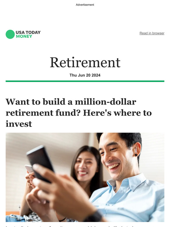 USA TODAY: Retirement: Want to build a million-dollar retirement fund ...