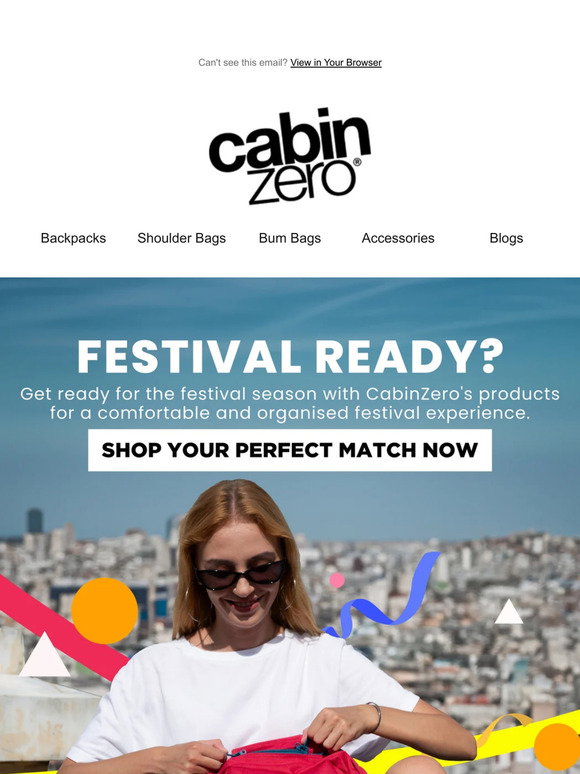 CabinZero: Festival Ready? - Keep your Gear Safe & Dry with CabinZero ...