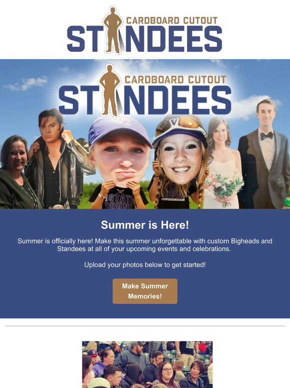 Cardboard Cutout Standees: Summer is Here! | Milled