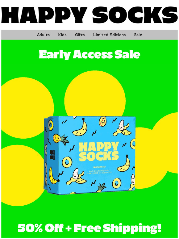 Happy Socks Email Newsletters: Shop Sales, Discounts, and Coupon Codes
