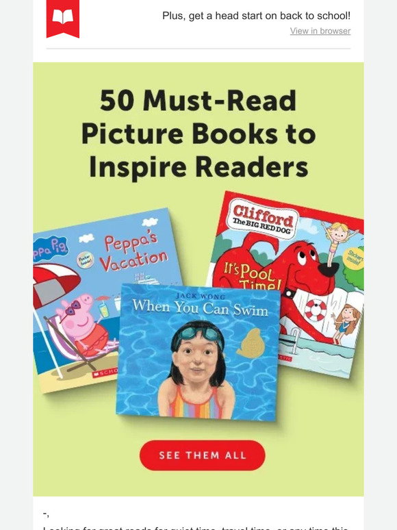 Scholastic: 50 Must-Read Picture Books | Milled