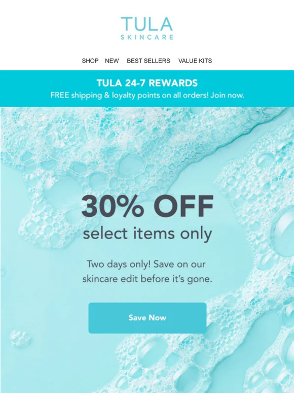 Tula Email Newsletters: Shop Sales, Discounts, and Coupon Codes