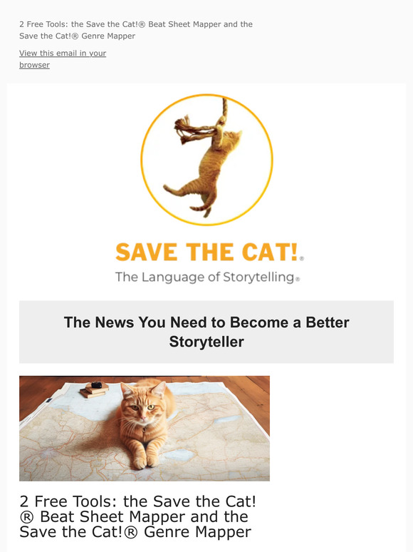 Save the Cat: 2 Free Tools: the Save the Cat!® Beat Sheet Mapper and ...