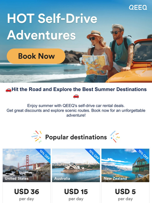 QEEQ: ⛱️Summer Self-Drive Adventures Await! | Milled