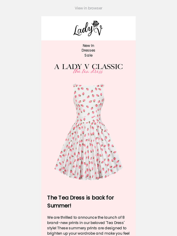 Lady V London: 🌼 Discover 8 New Prints in Our Iconic Tea Dresses! 🌼 ...