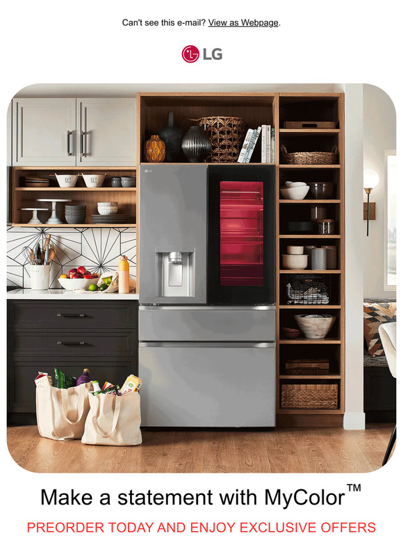 LG Signature: Introducing the new LG InstaView® MyColor Refrigerator ...