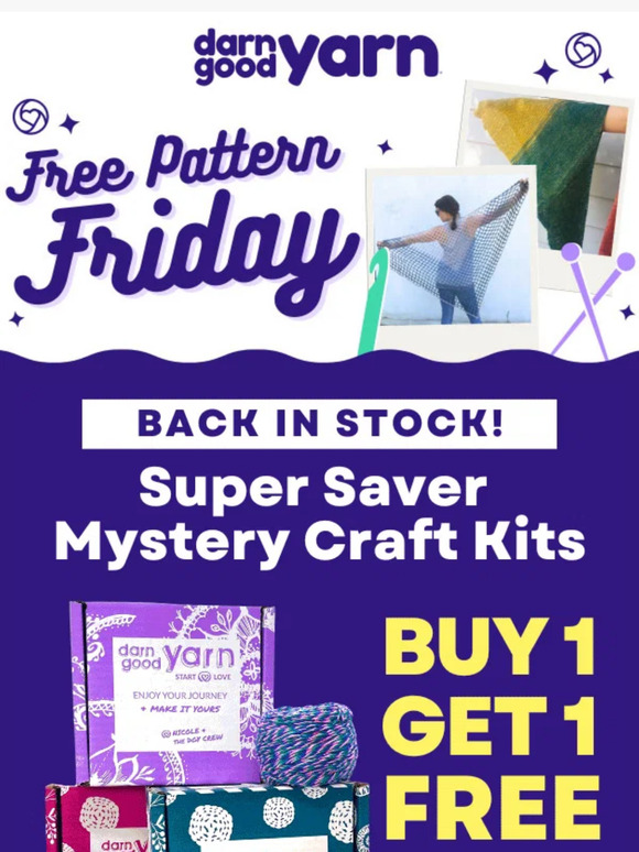Darn Good Yarn: 🧶 Free Patterns + BOGO Yarn Inside! 👀 | Milled