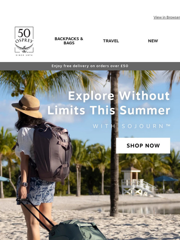 Osprey: Explore without limits this summer | Milled