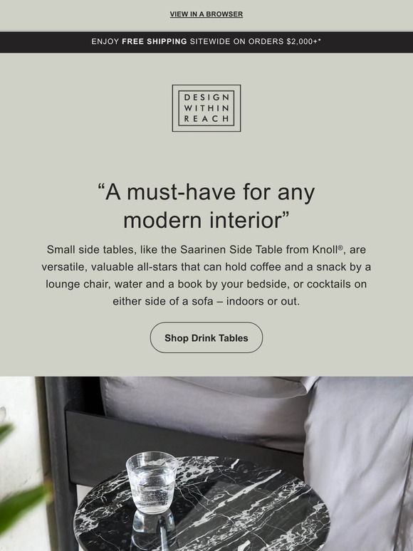 Design Within Reach Email Newsletters: Shop Sales, Discounts, and ...