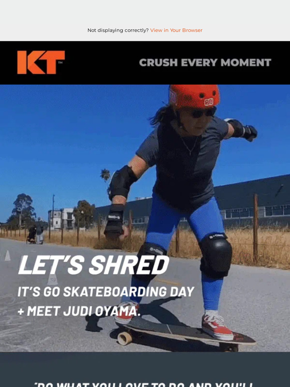 KT Tape: 🛹 Shred Like A Pro With Judi! | Milled