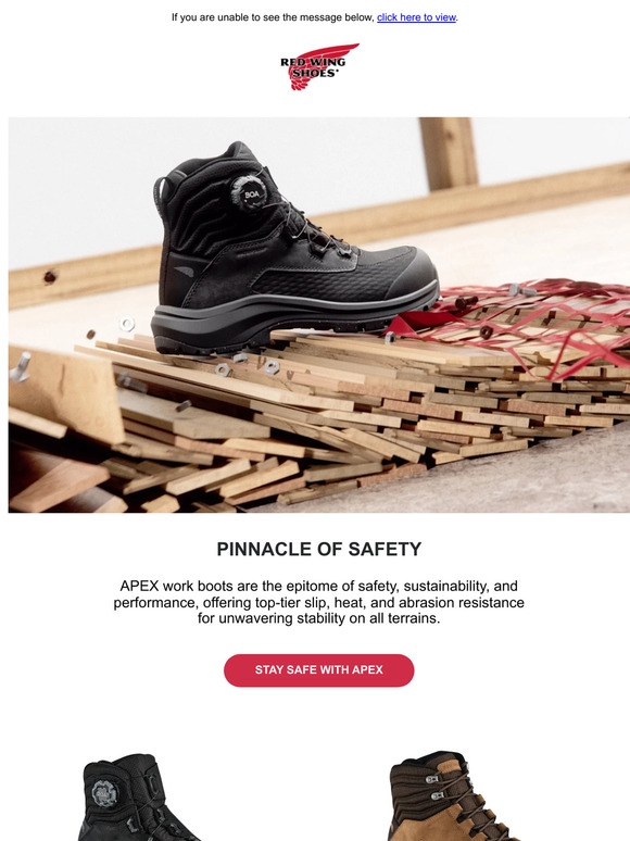 Red Wing Shoes: Work Safe with APEX & EcoLite | Milled
