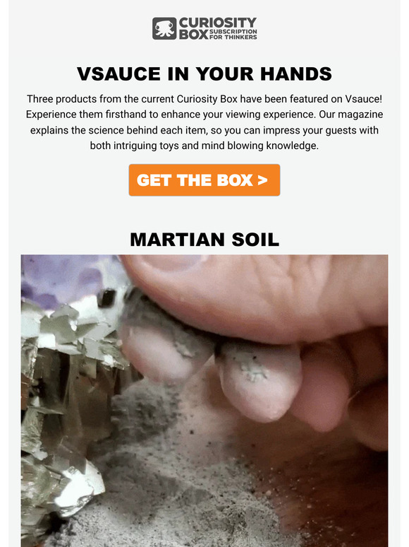 Curiosity Box: Roundup: New Vsauce Videos Ft. Curiosity Box | Milled