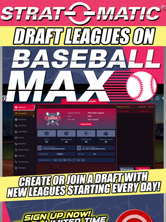 Strat-O-Matic: Create A Draft League On Baseball Max! | Milled