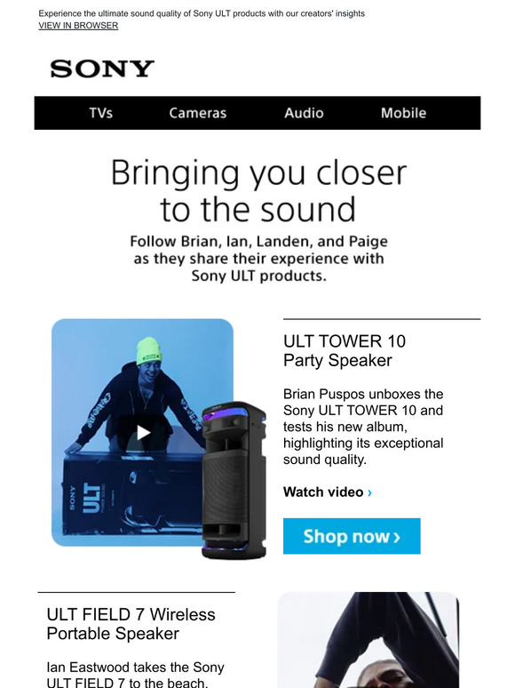 Sony: Ultimate ULT Highlights + Features | Creator Insights | Milled