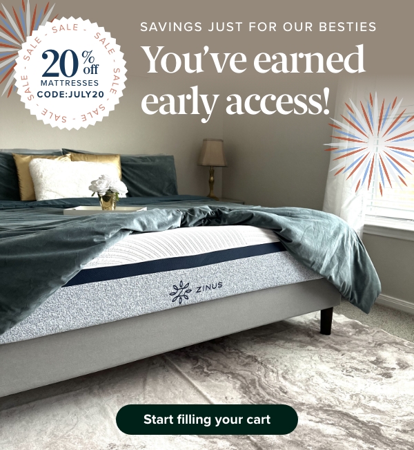Zinus Exclusive access to big discounts ahead Milled