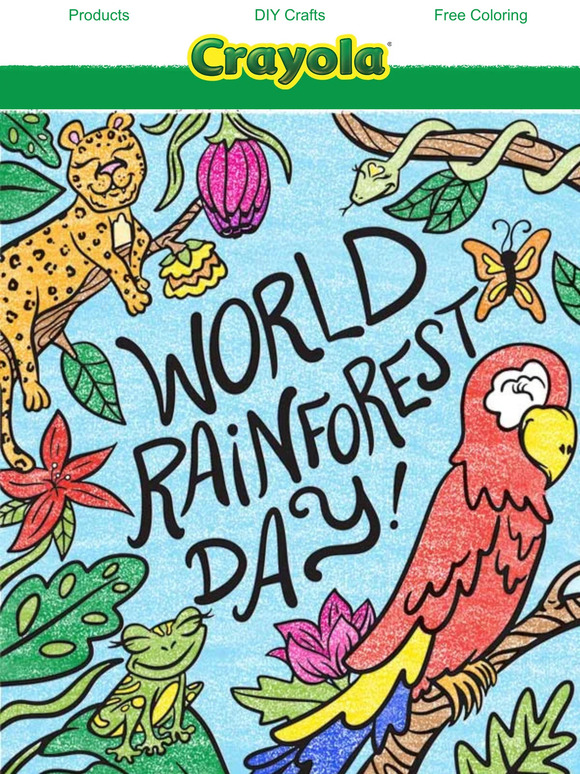 Crayola: 🌿 Celebrate World Rainforest Day with Crayola | Milled