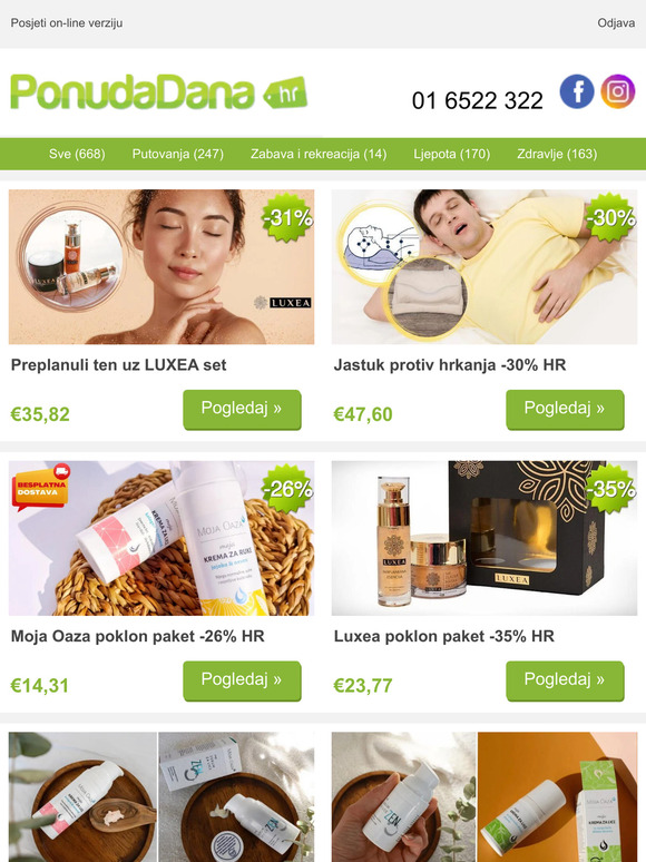 PonudaDana: Preplanuli ten uz LUXEA set | Jastuk protiv hrkanja -30% HR ...