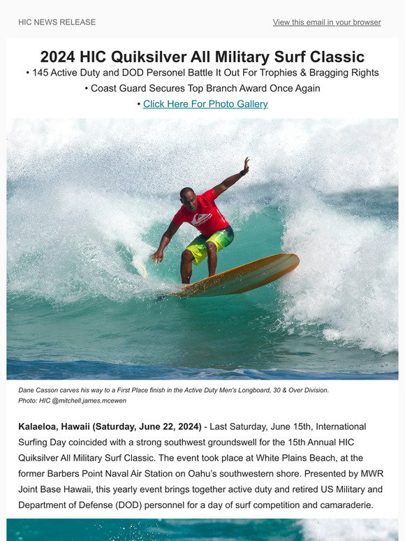 HIC Surf: 2024 HIC Quiksilver All-Military Surf Classic 🇺🇸🏄🏽🏄🏻‍♀️ | Milled