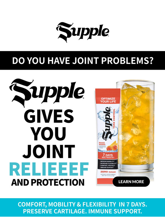 Supple Drink: Discover Joint Comfort with Pharmaceutical-Grade ...