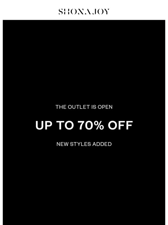 Shona Joy: The Outlet — New Styles Added | Milled