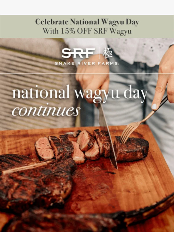 Snake River Farms: Experience Luxury 15% OFF SRF Wagyu Beef | Milled