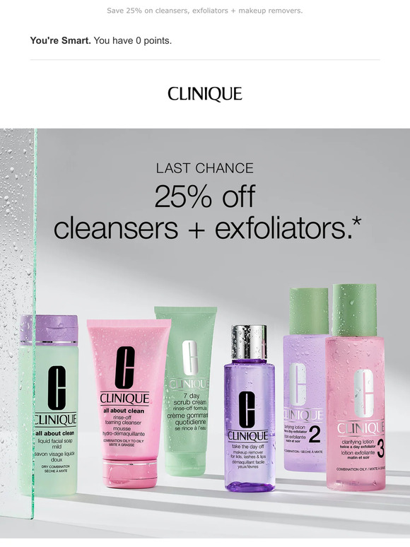 Clinique: Clean Start Event ENDS TONIGHT! | Milled