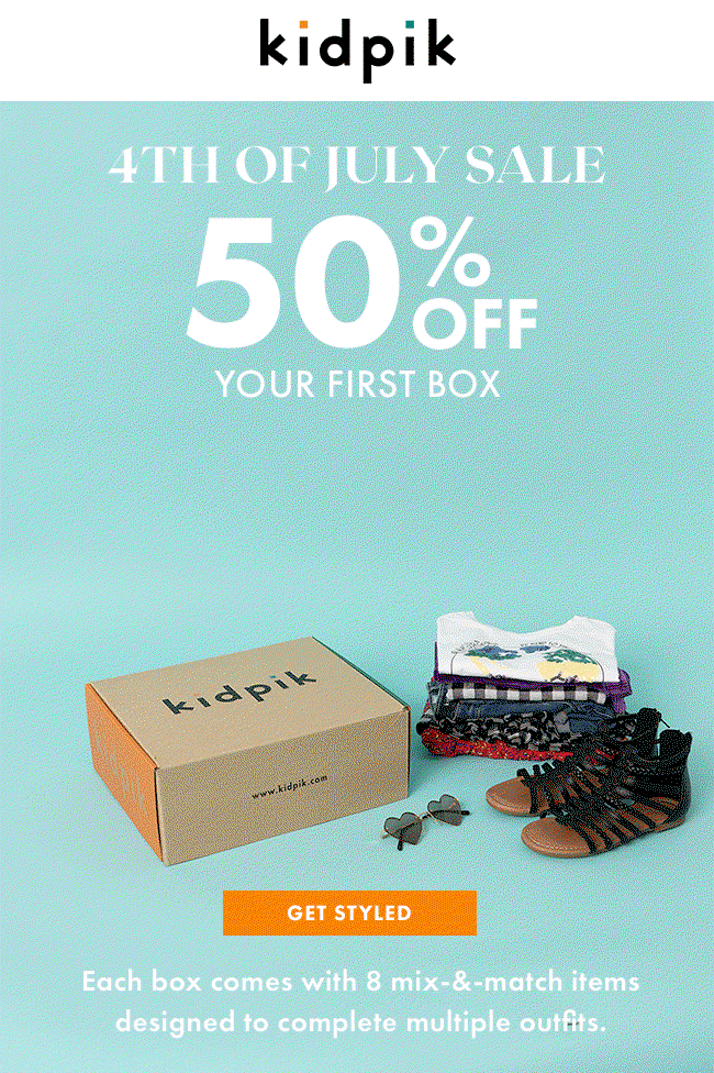 Kidpik: July 4th Sale! 50% Off! | Milled