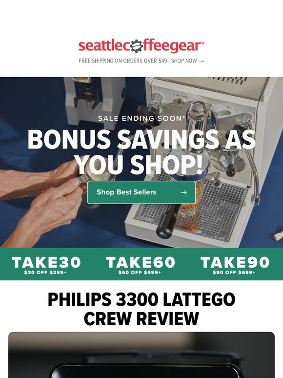 Seattle Coffee Gear: Freshly Brewed Sunday Savings ☕ | Milled