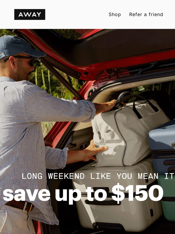 Away Email Newsletters: Shop Sales, Discounts, and Coupon Codes