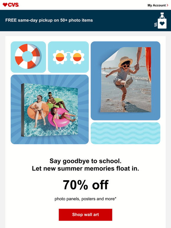 CVS: 70% Off Photo Panels, Posters and More. Hello, Summer! | Milled