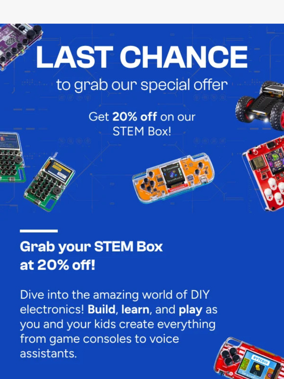 CircuitMess: 🎁 Our STEM Box is now 20% off for you! | Milled