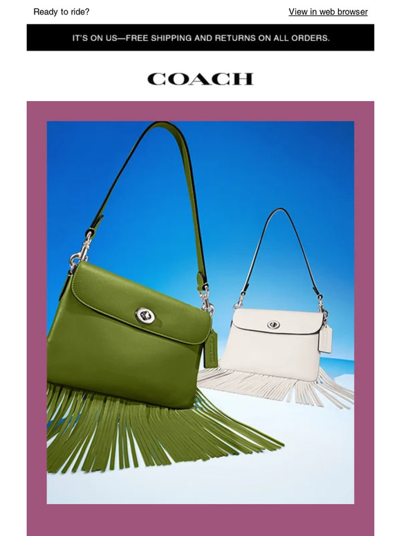 Coach: Western-inspired bags & more are officially in. | Milled