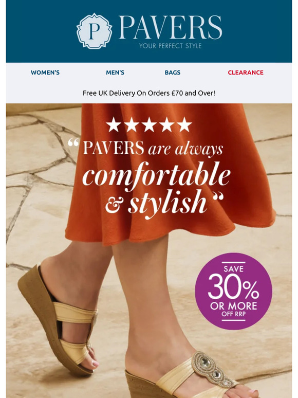 Pavers: Explore Our 5-Star Sandals ⭐ | Milled