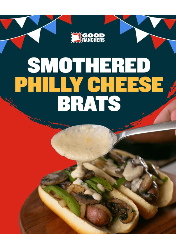 Good Ranchers: Smothered Philly Cheese Brats: A Must-Try Recipe! | Milled