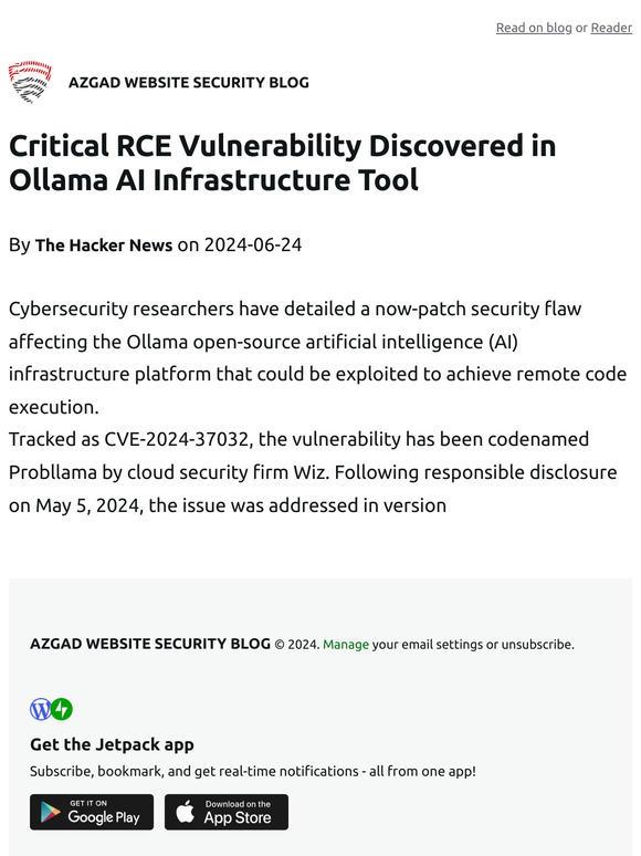 AZGAD Security: Critical RCE Vulnerability Discovered in Ollama AI ...
