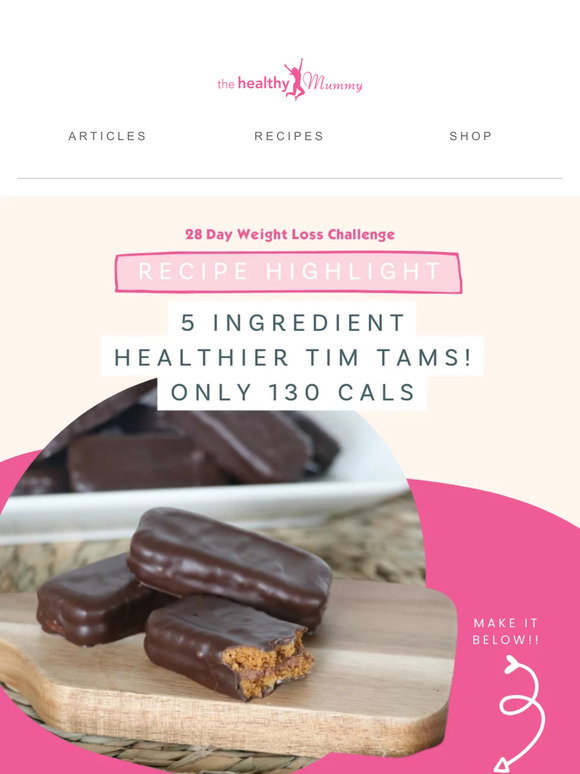 The Healthy Mummy: 5 ingredient healthy homemade Tim Tams | Milled