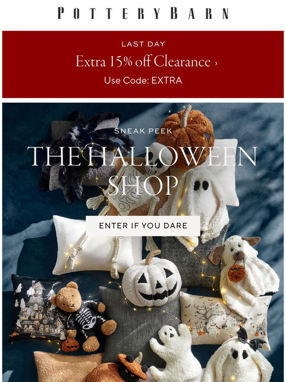 Pottery Barn: Scary but true: These WILL sell out 👻 | Milled