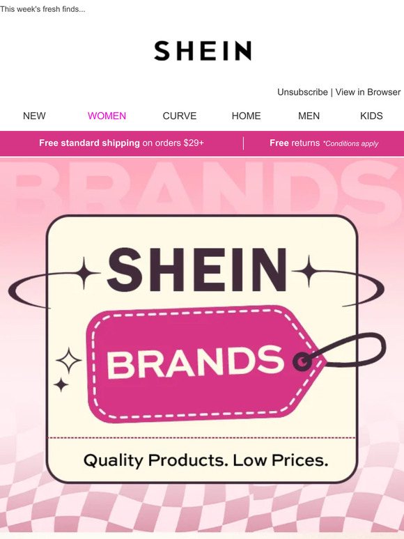 SHEIN Email Newsletters: Shop Sales, Discounts, and Coupon Codes