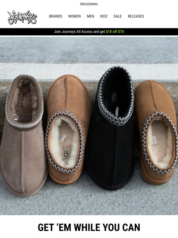 Journeys Email Newsletters: Shop Sales, Discounts, and Coupon Codes