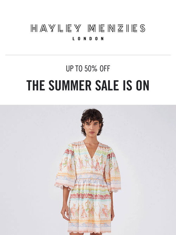 Hayley Menzies: OUR SUMMER SALE STARTS NOW | Milled