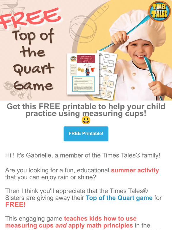 Times Tales: FREE printable! 🤩 | Milled