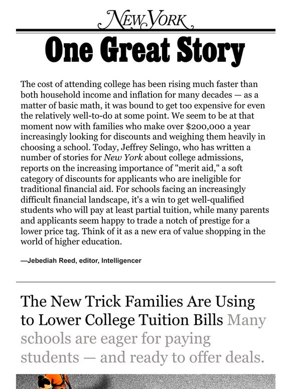 à La Disposition: ‘A New Trick for Lowering College Tuition,’ by ...