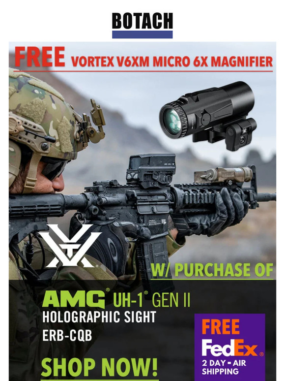 Botach Tactical: FREE‼️ Vortex V6XM Micro 6X Magnifier W/ Purchase Of ...