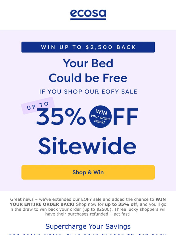 Ecosa: Want to WIN BACK YOUR ORDER? | Milled