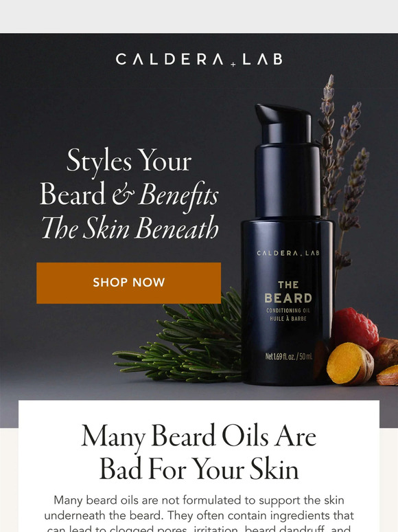 Caldera + Lab: Styles Your Beard & Benefits The Skin Beneath | Milled